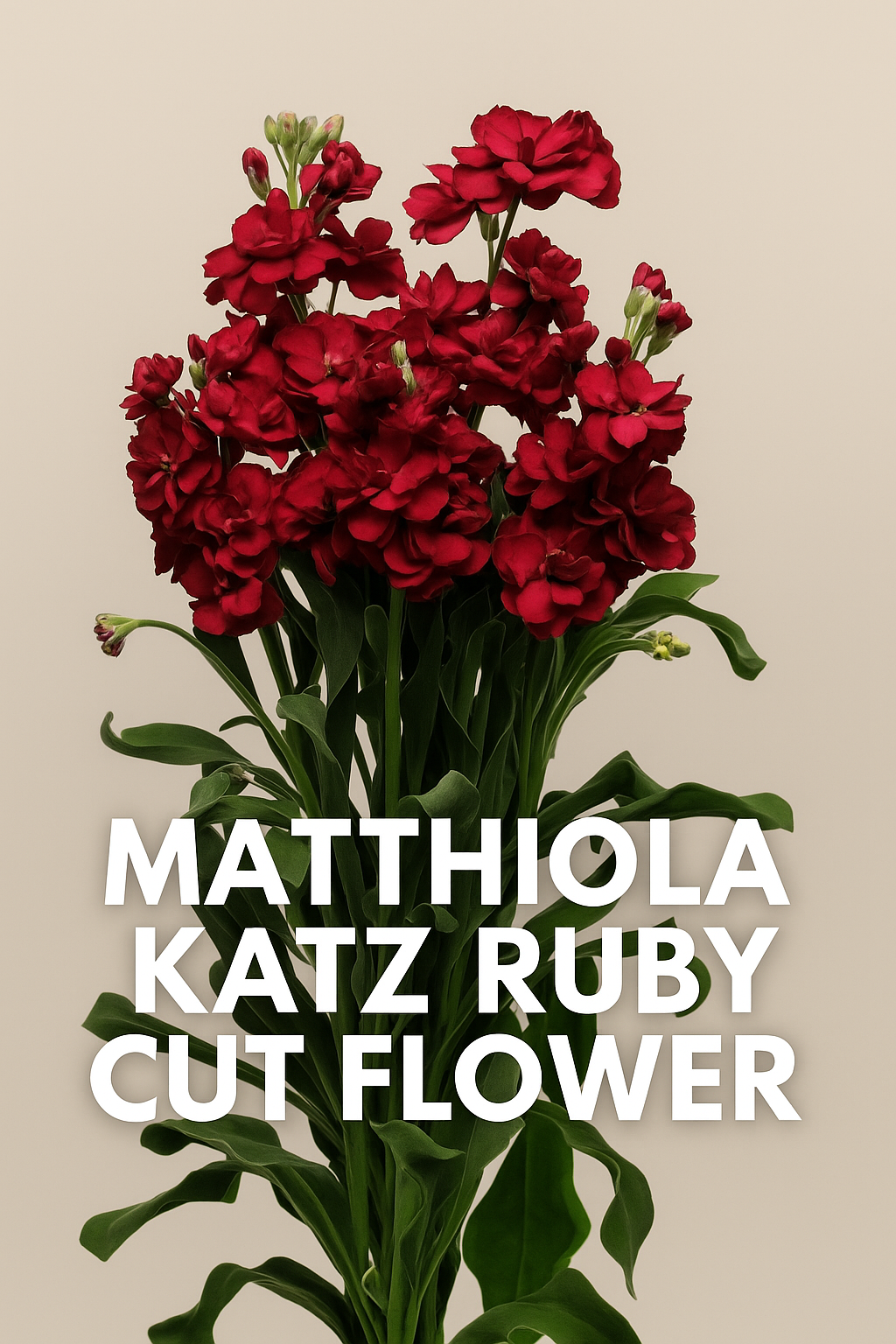 Matthiola Katz Ruby Stock Seeds – Fragrant Red Cut Flowers for Bouquets ...