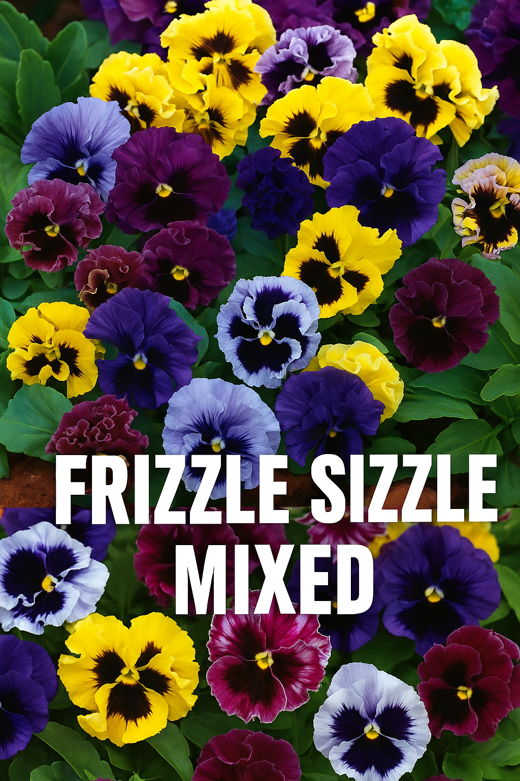 Pansy Seeds Frizzle Sizzle Mix – How to Grow Stunning Ruffled Pansies ...