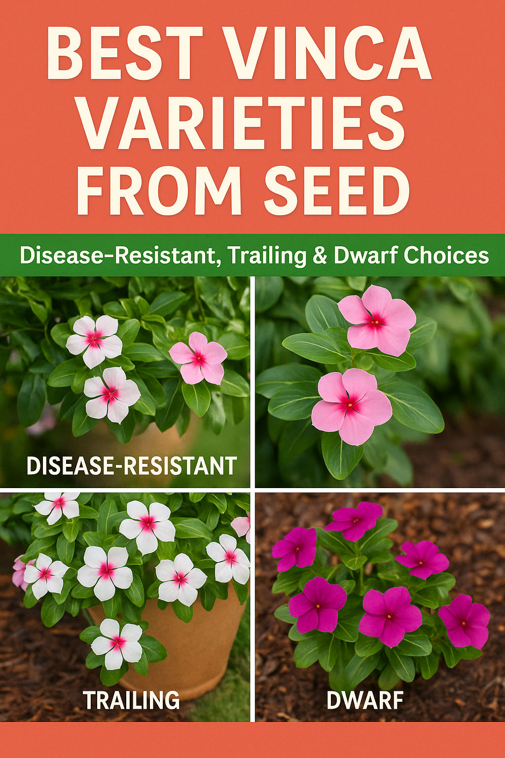 Best Vinca Varieties from Seed | Disease-Resistant, Trailing & Dwarf ...