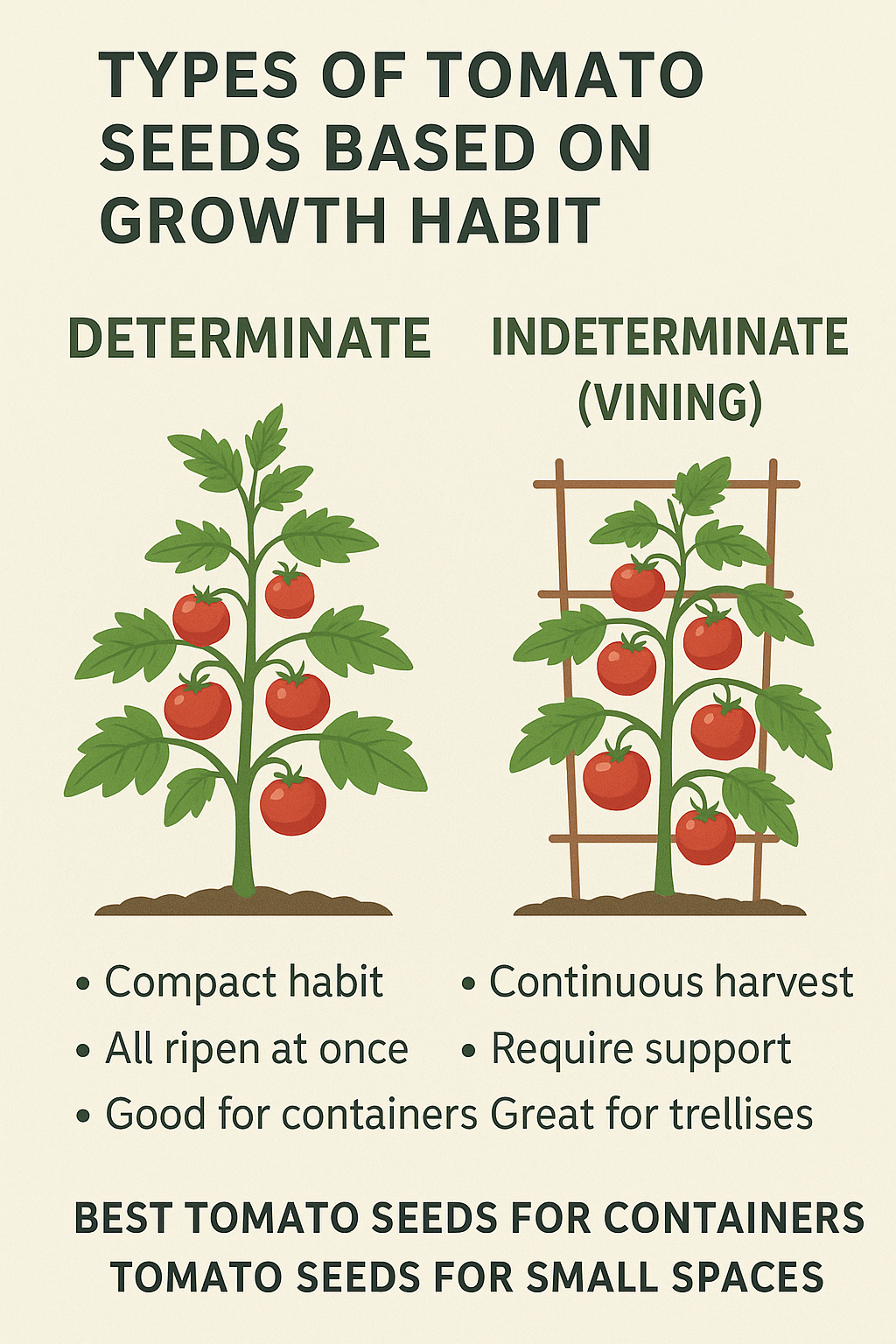 Types of Tomato Seeds – Determinate vs. Indeterminate Explained ...