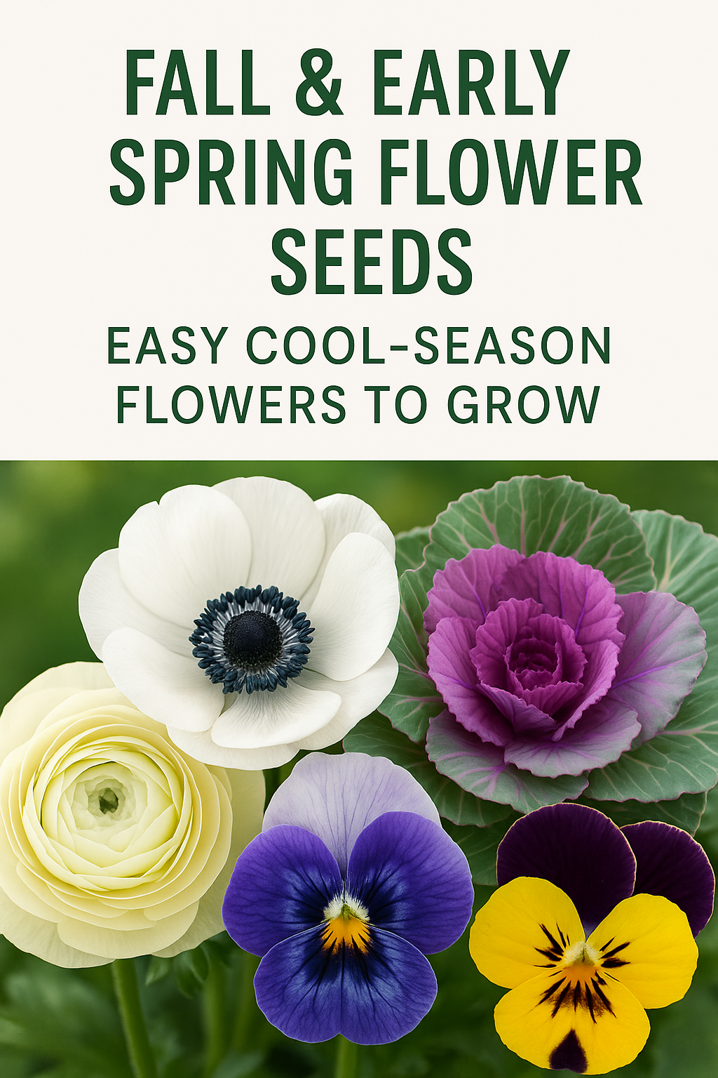 Fall & Early Spring Flower Seeds | Easy Cool-Season Flowers ...