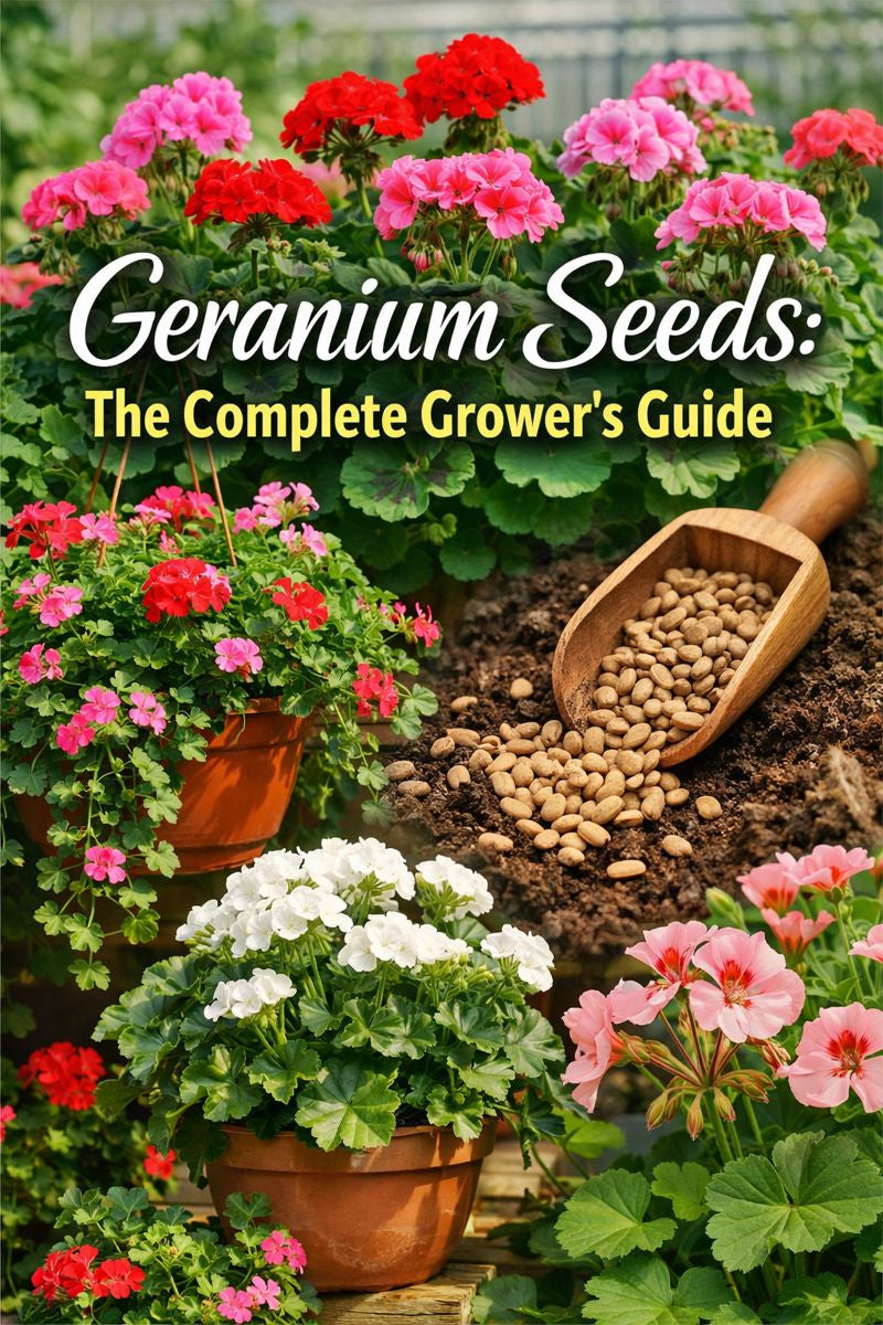Geranium Seeds | Complete Grower’s Guide for Zonal, Ivy & Seed ...