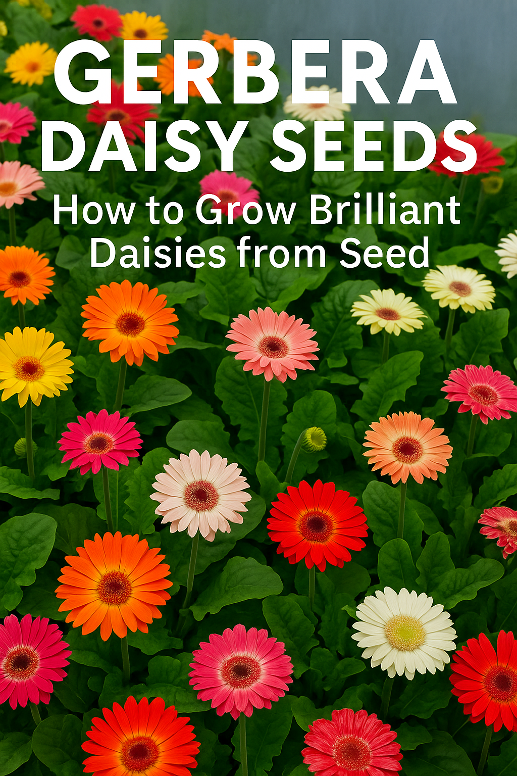 Gerbera Daisy Seeds How to Grow Brilliant Long Lasting Daisies from ...