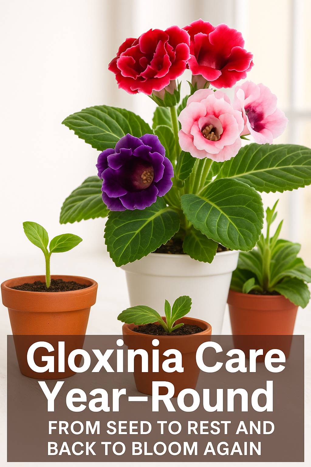 Gloxinia Care Year-Round | From Seed to Rest and Back to Bloom Again ...