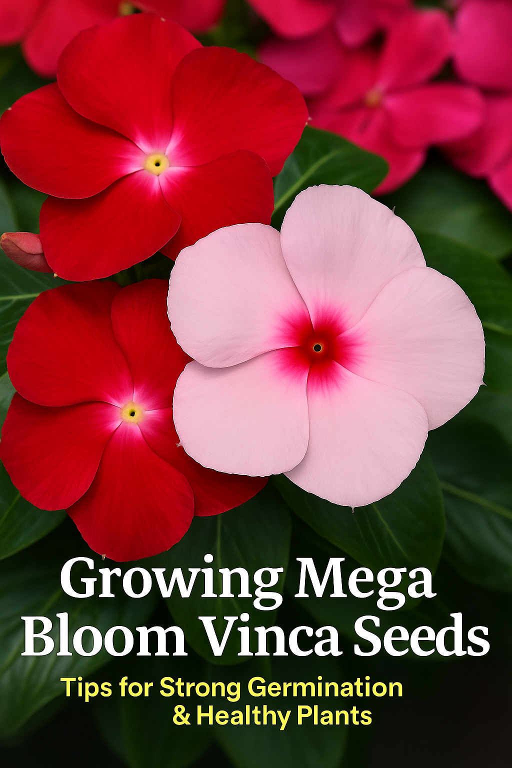 Growing Mega Bloom Vinca Seeds | Heat-Loving Vinca Germination ...