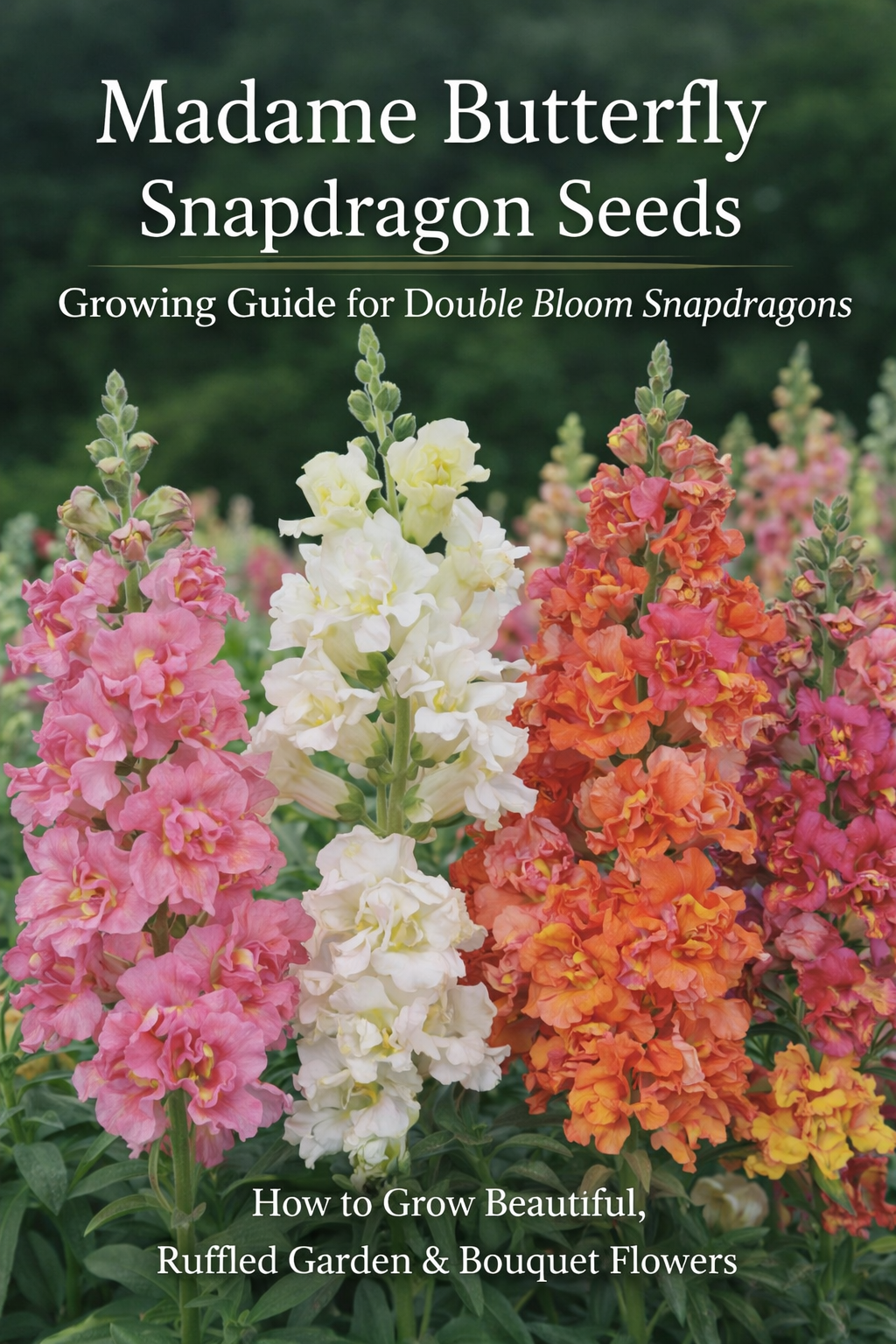 Madame Butterfly Snapdragon Seeds Growing Guide for Double Snapdragons ...