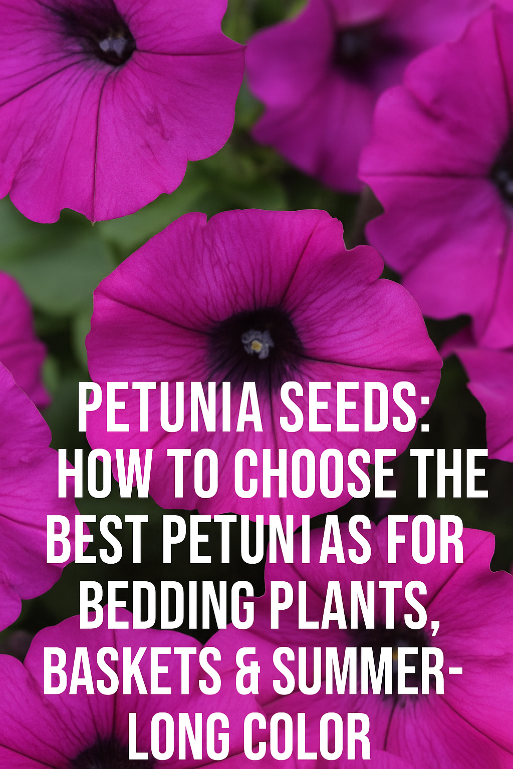 Petunia Seeds Guide – Best Petunias for Baskets, Bedding & Summer Color ...