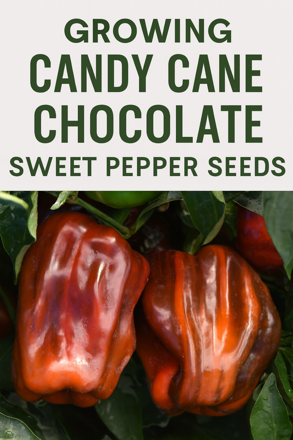 Growing Sweet Pepper Candy CanSweet Pepper Candy Cane Chocolate | How to Grow This Unique ...