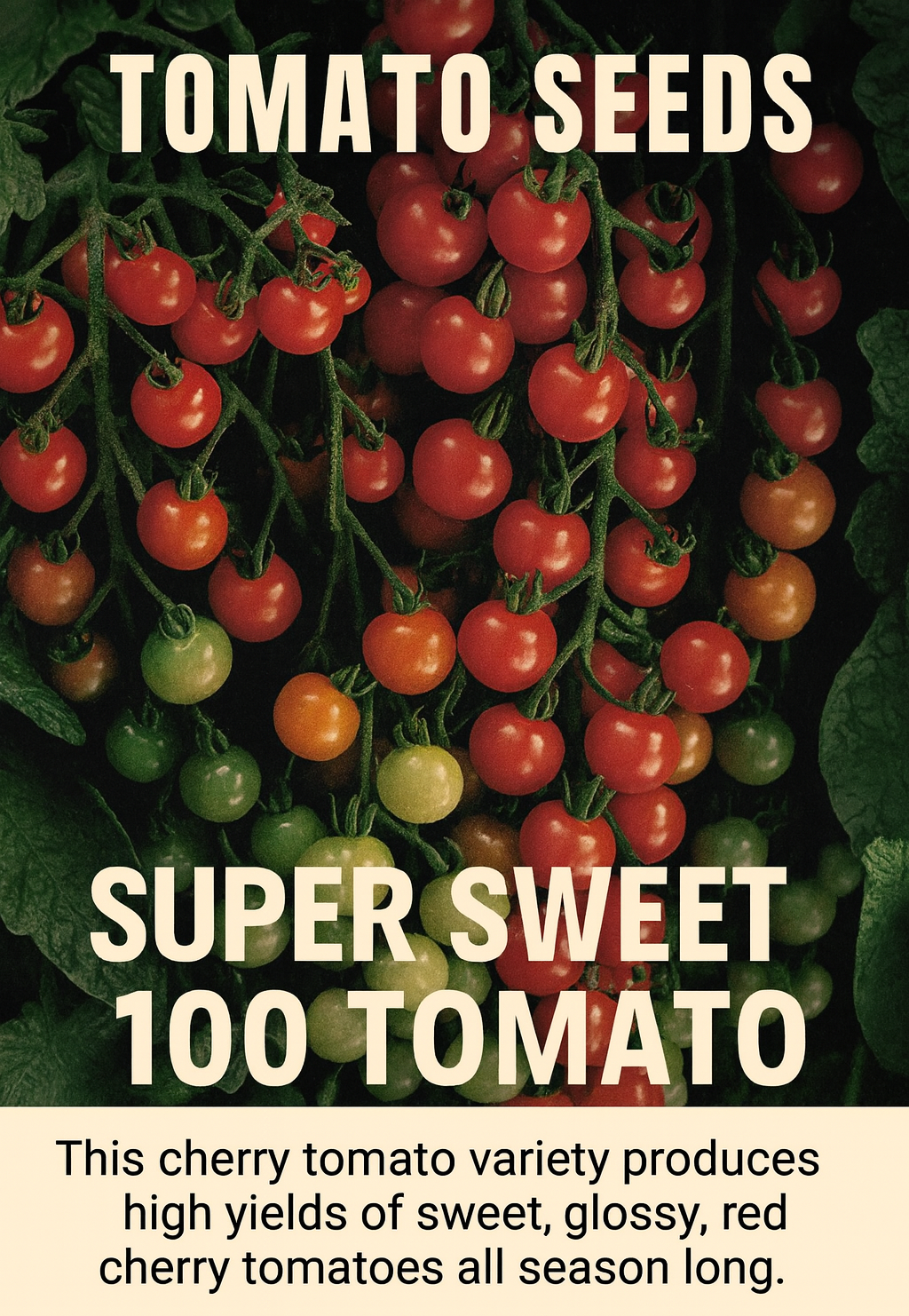 Super Sweet 100 Tomato Seeds – High Yielding Cherry Tomatoes with ...