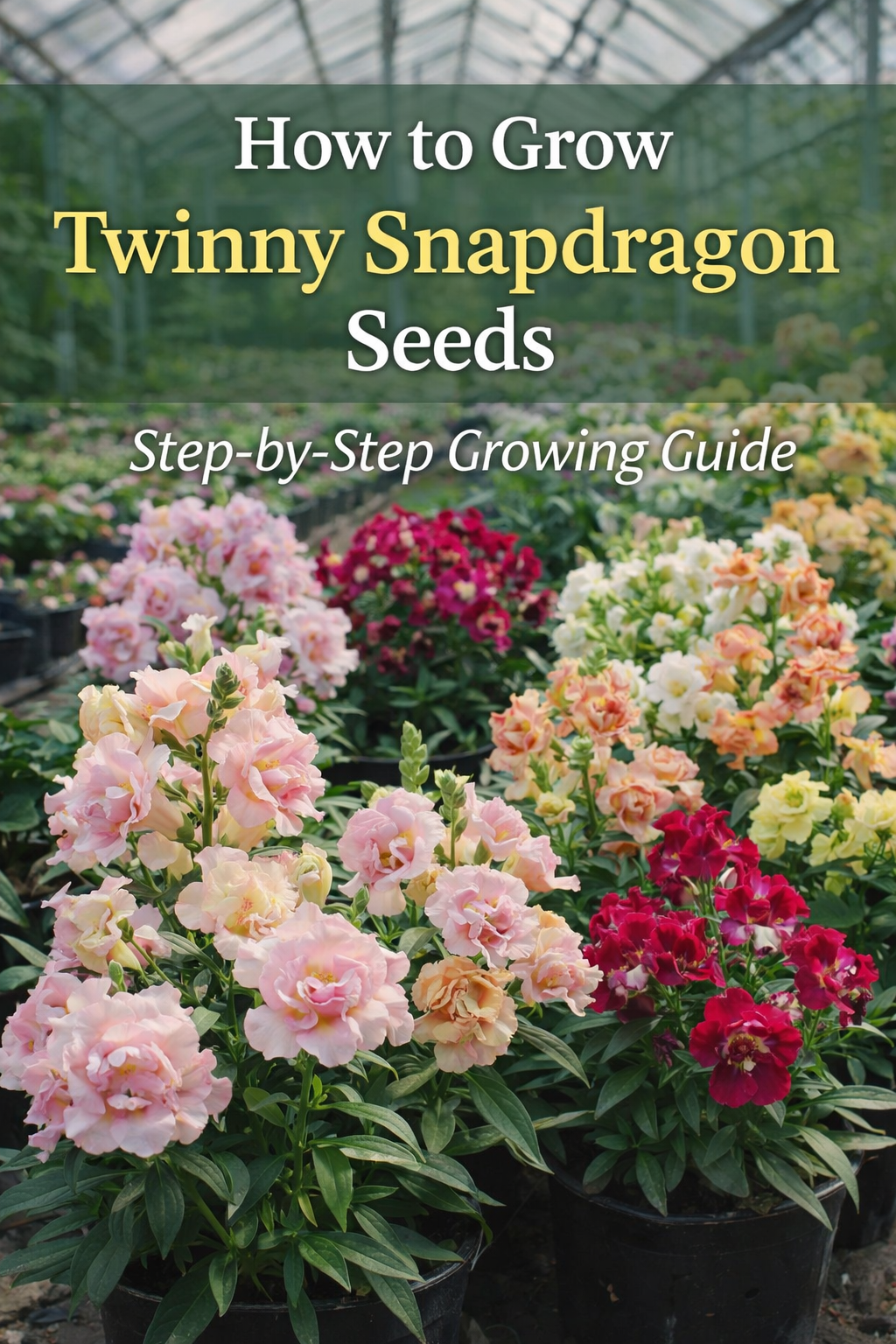 Twinny Snapdragon Seeds Growing Guide | Double Flower Snapdragons ...