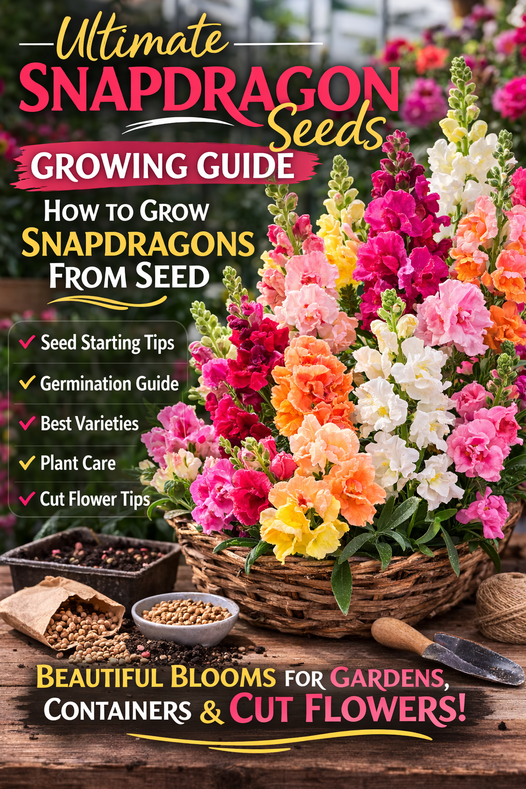 Ultimate Snapdragon Seeds Growing Guide How to Grow Snapdragons From ...