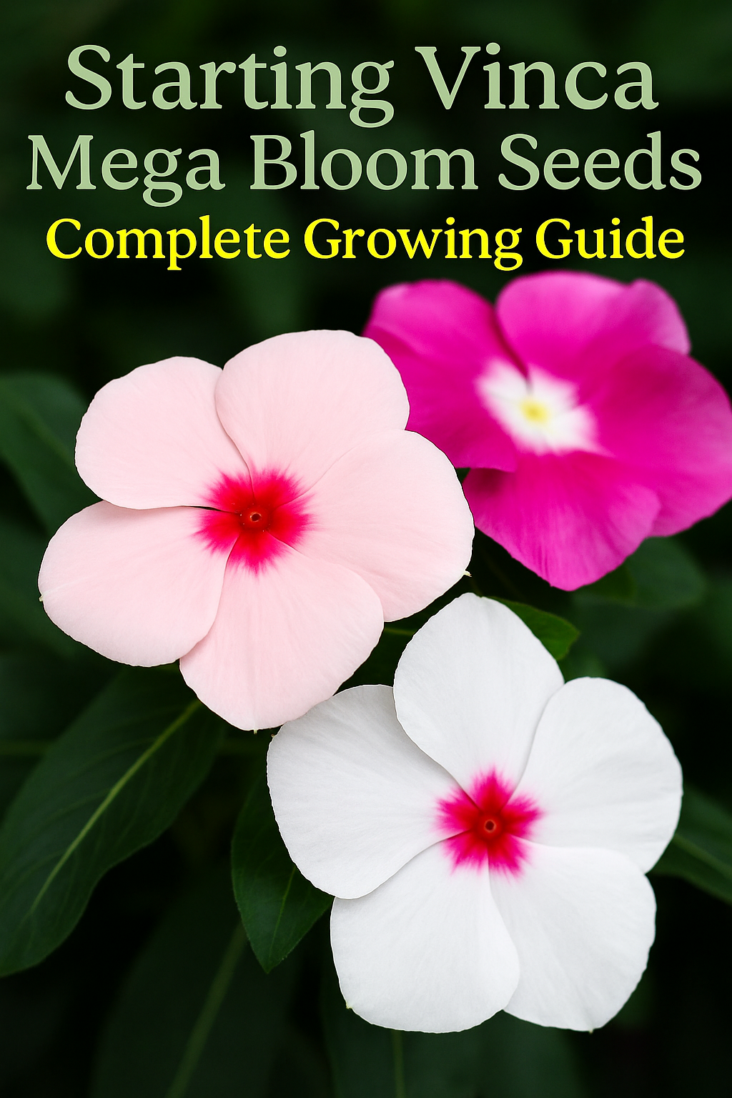 Starting Vinca Mega Bloom Seeds | Heat-Loving Vinca Guide ...