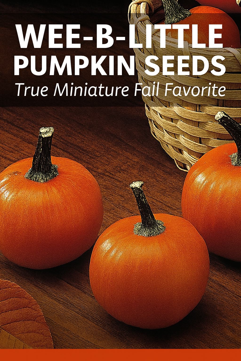 Wee-B-Little Pumpkin Seeds | True Miniature Pumpkins for Fall ...