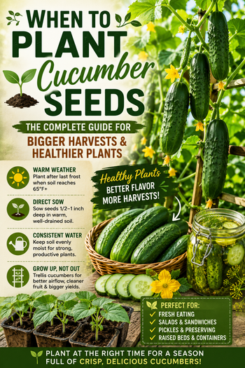 When to Plant Cucumber Seeds: The Complete Guide for Bigger Harvests ...