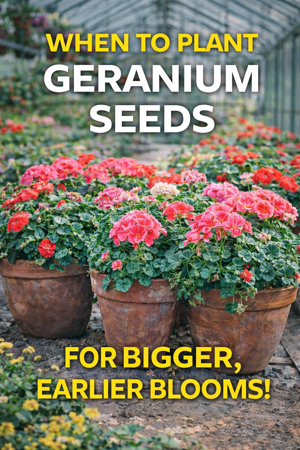 When to Plant Geranium Seeds for Bigger, Earlier Blooms