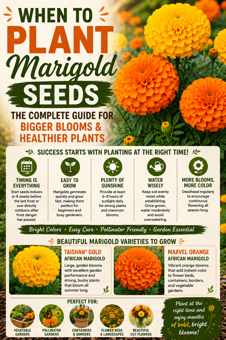 When to Plant Marigold Seeds: The Complete Guide for Bigger Blooms and ...