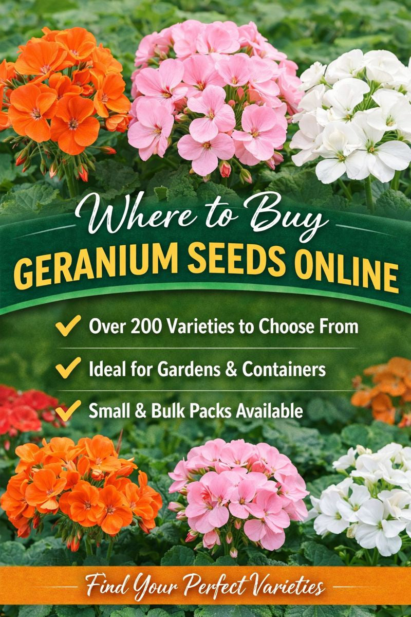 Where to Buy Geranium Seeds Online | 200+ Geranium & Flower Seed ...