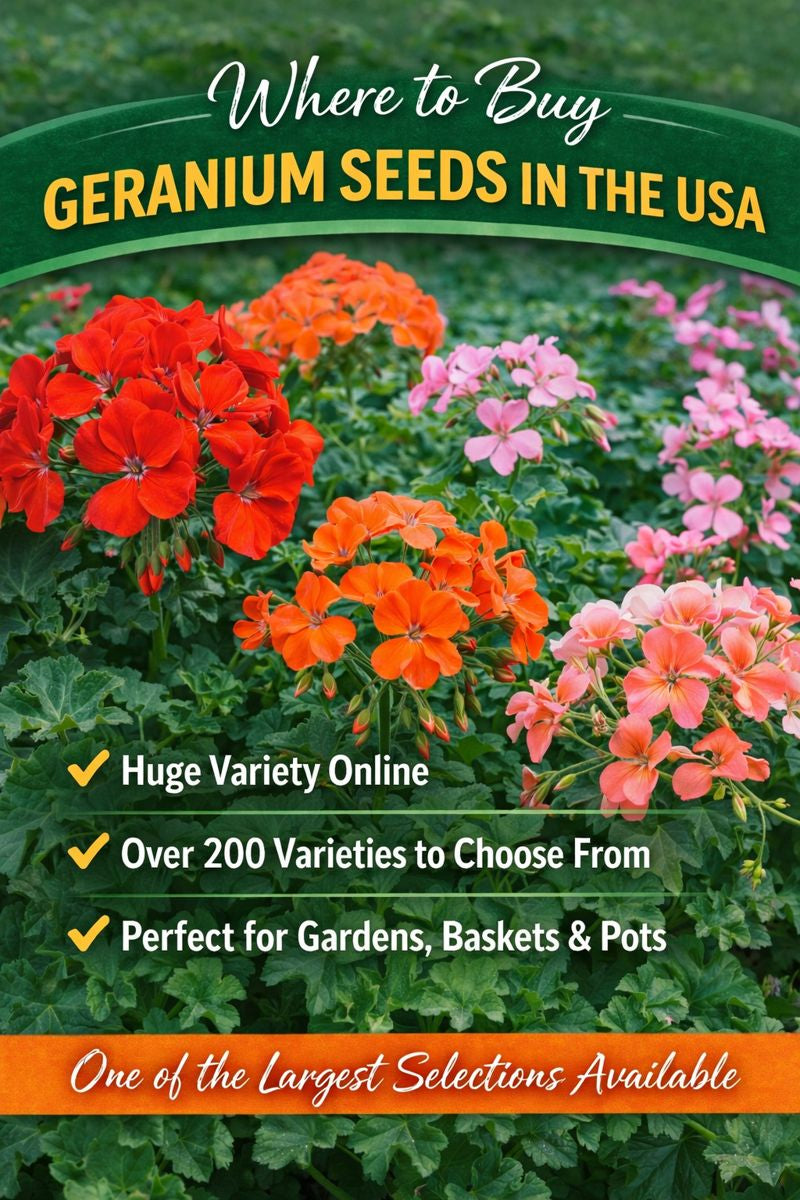 Where to Buy Geranium Seeds in the USA | 200+ Geranium Seed Varieties ...