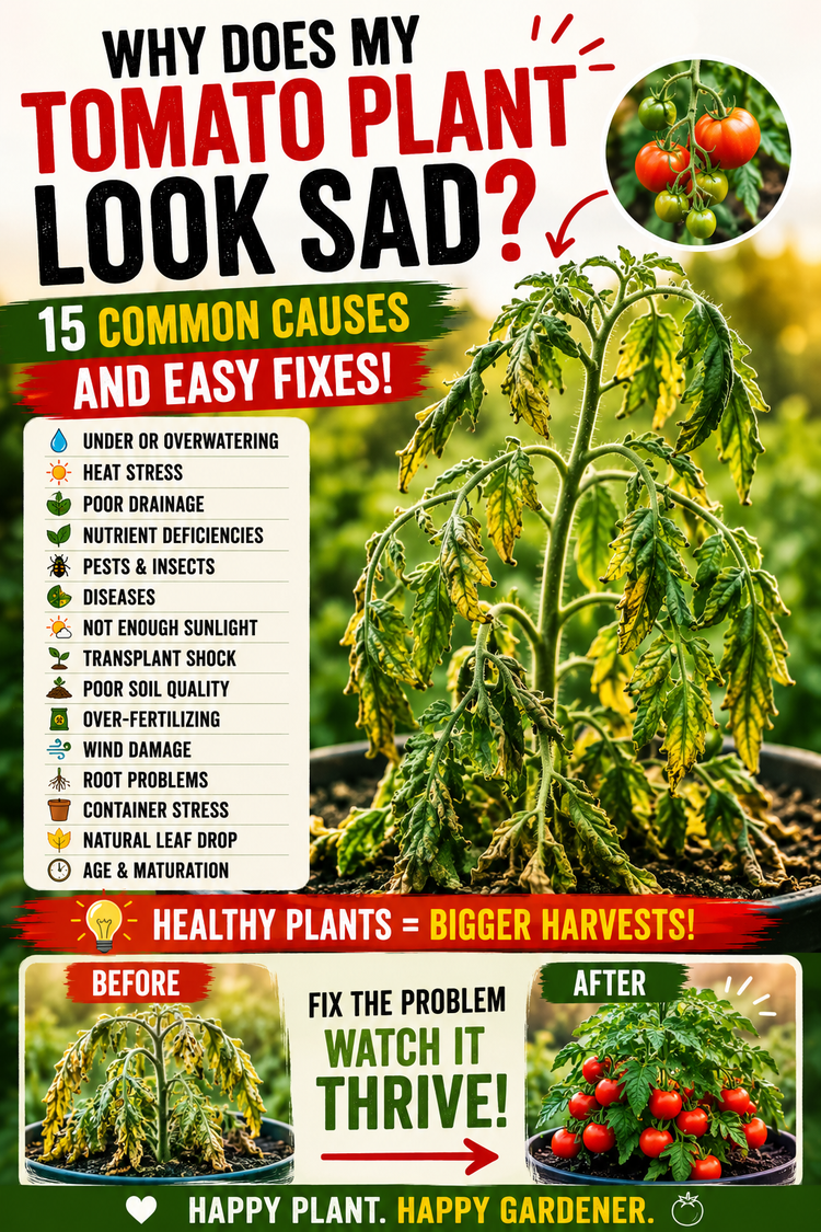 Why Does My Tomato Plant Look Sad? 15 Common Causes and Easy Fixes ...