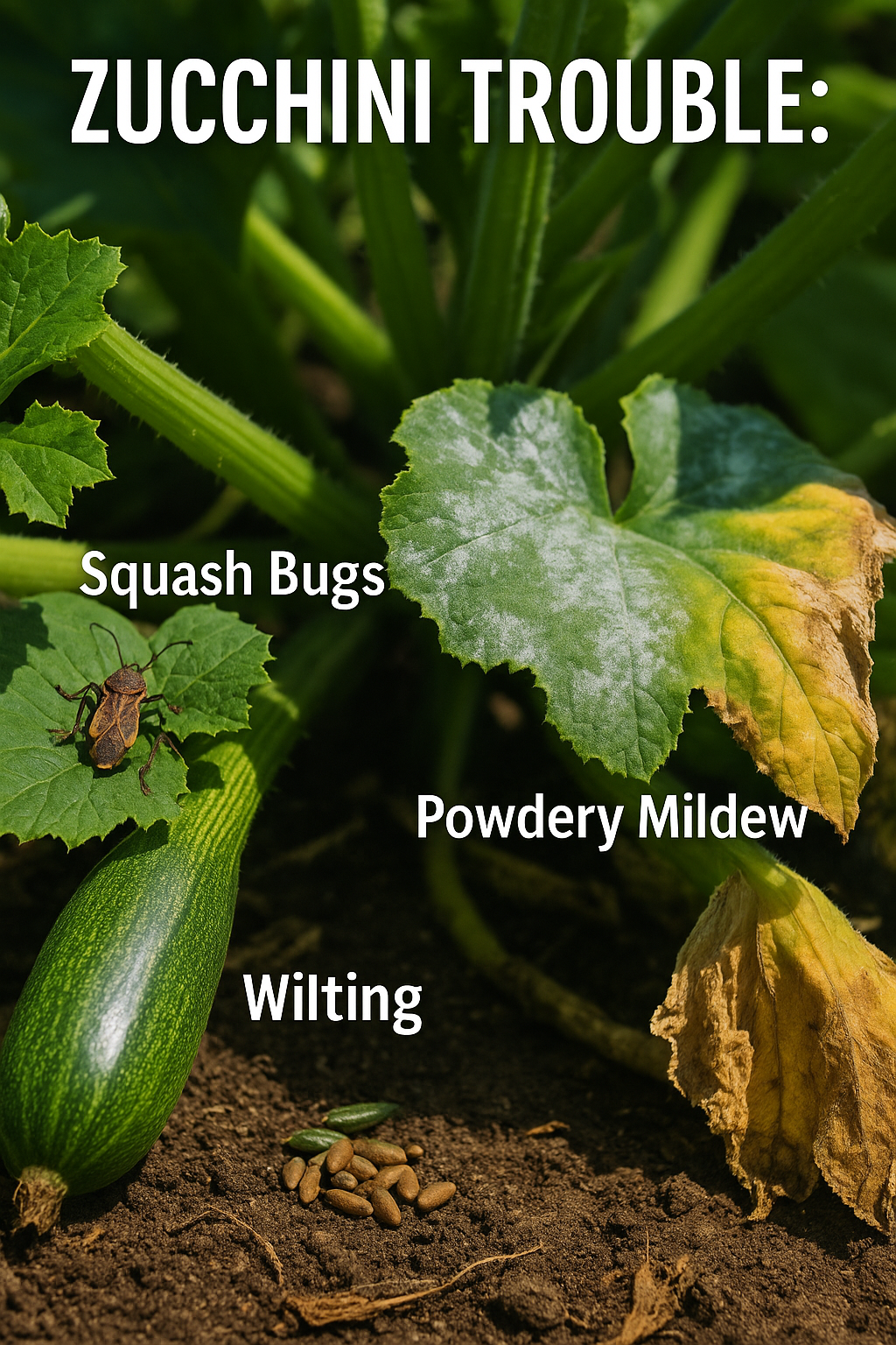 Zucchini Trouble: Fix Squash Bugs, Powdery Mildew, and Wilting ...