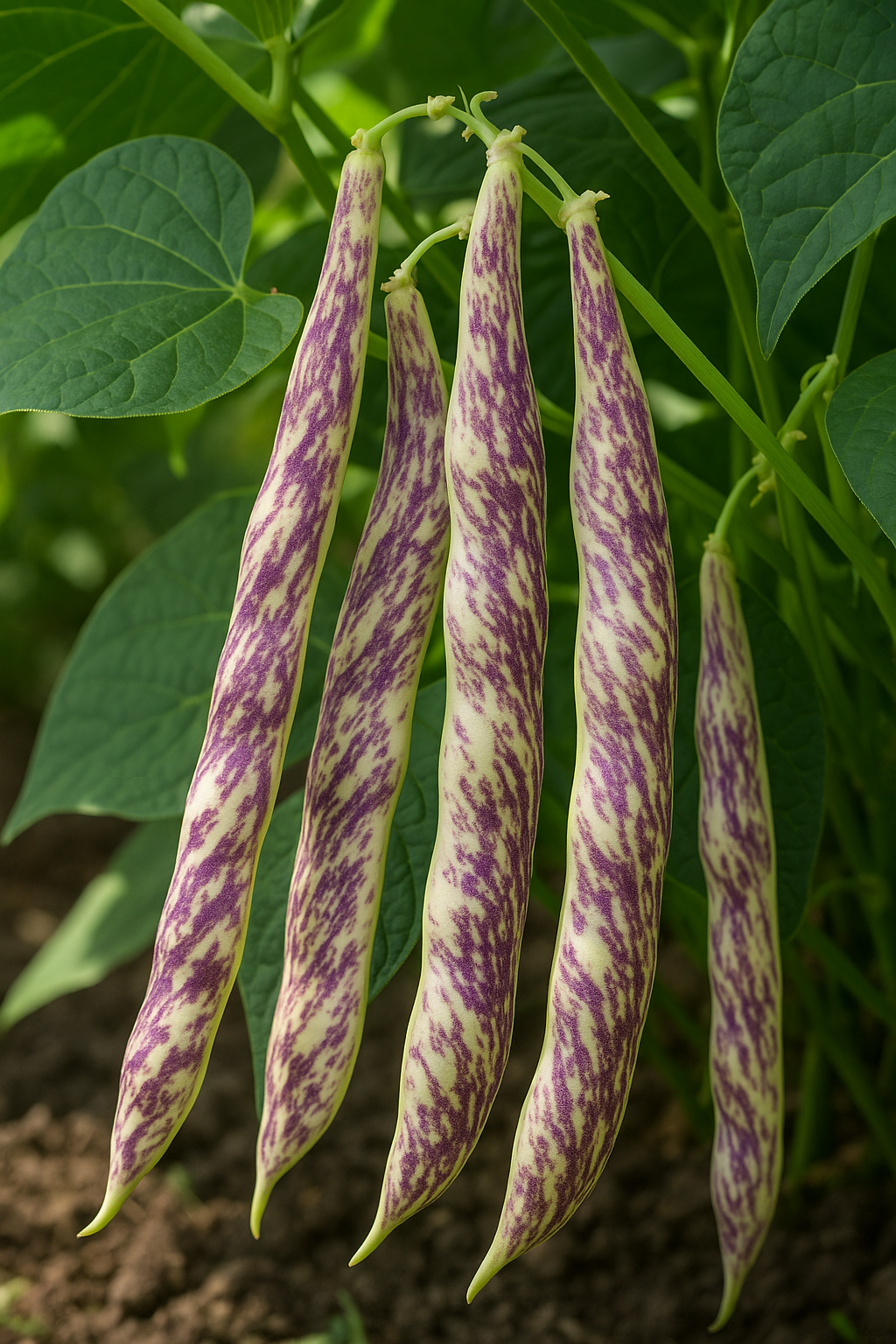 Dragon Tongue Bean Seeds 50 Premium Heirloom Bush Beans ...